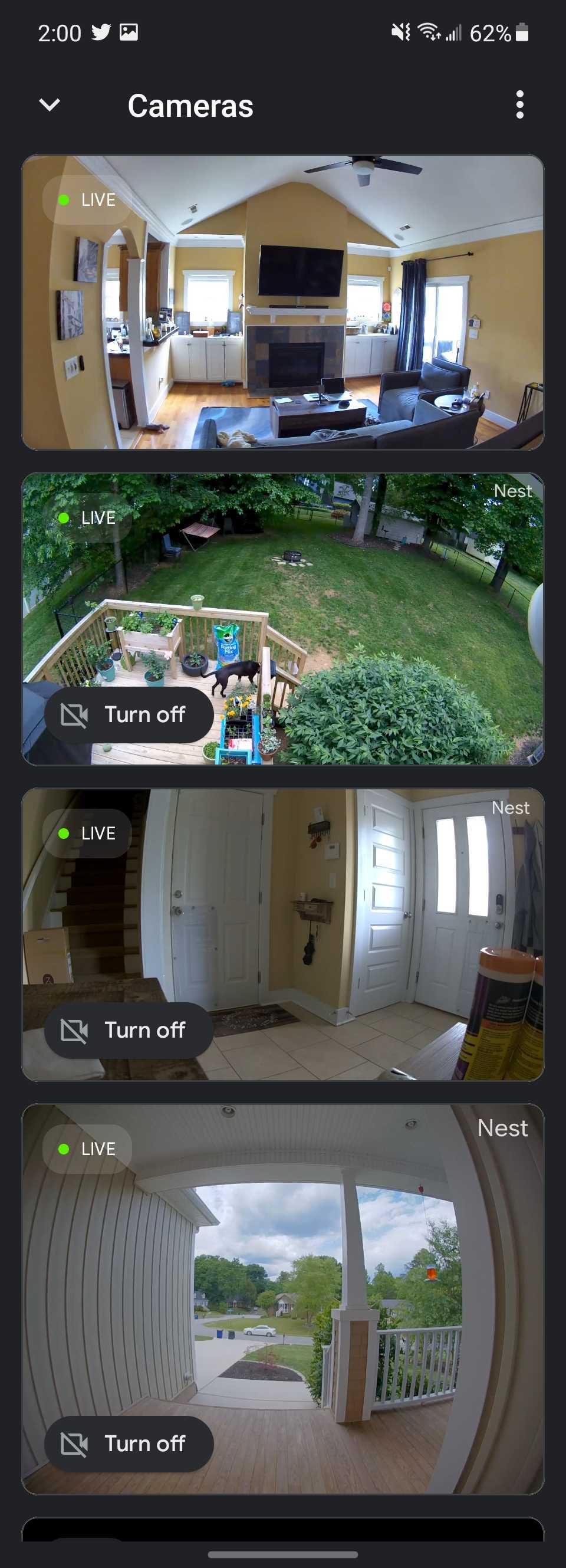 What cameras fully integrate with the Google Home app