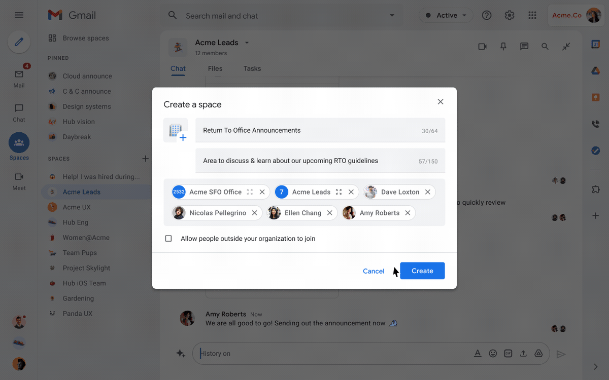 Gmail gets web nav redesign as 'Rooms' are now 'Spaces’ - 9to5Google