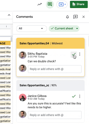 Google Sheets adds dedicated sidebar to review comments - 9to5Google