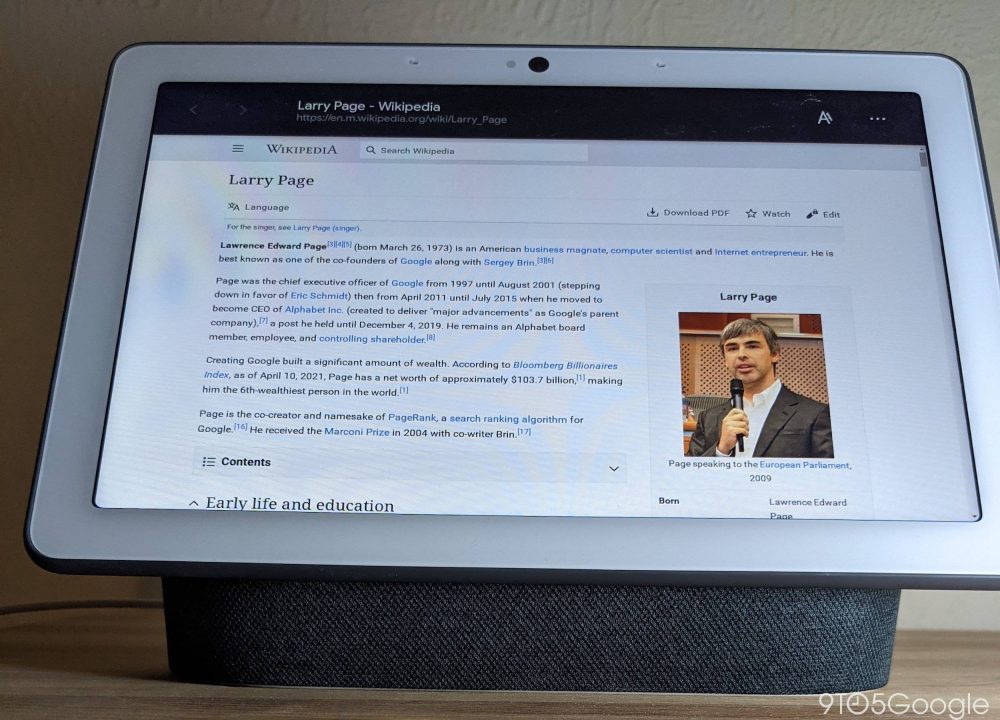 Google Nest Hub & Hub Max get a more feature-rich browser complete with ...