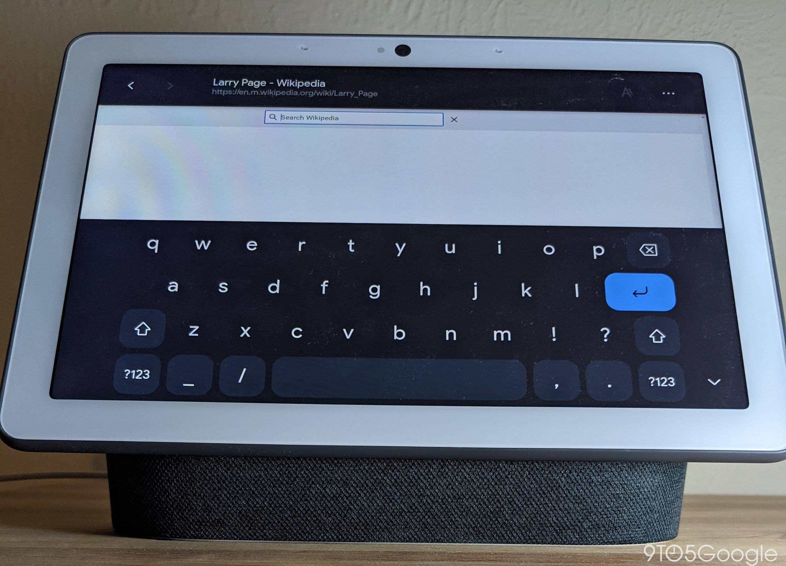 Google quietly added a keyboard to the Nest Hub browser - 9to5Google