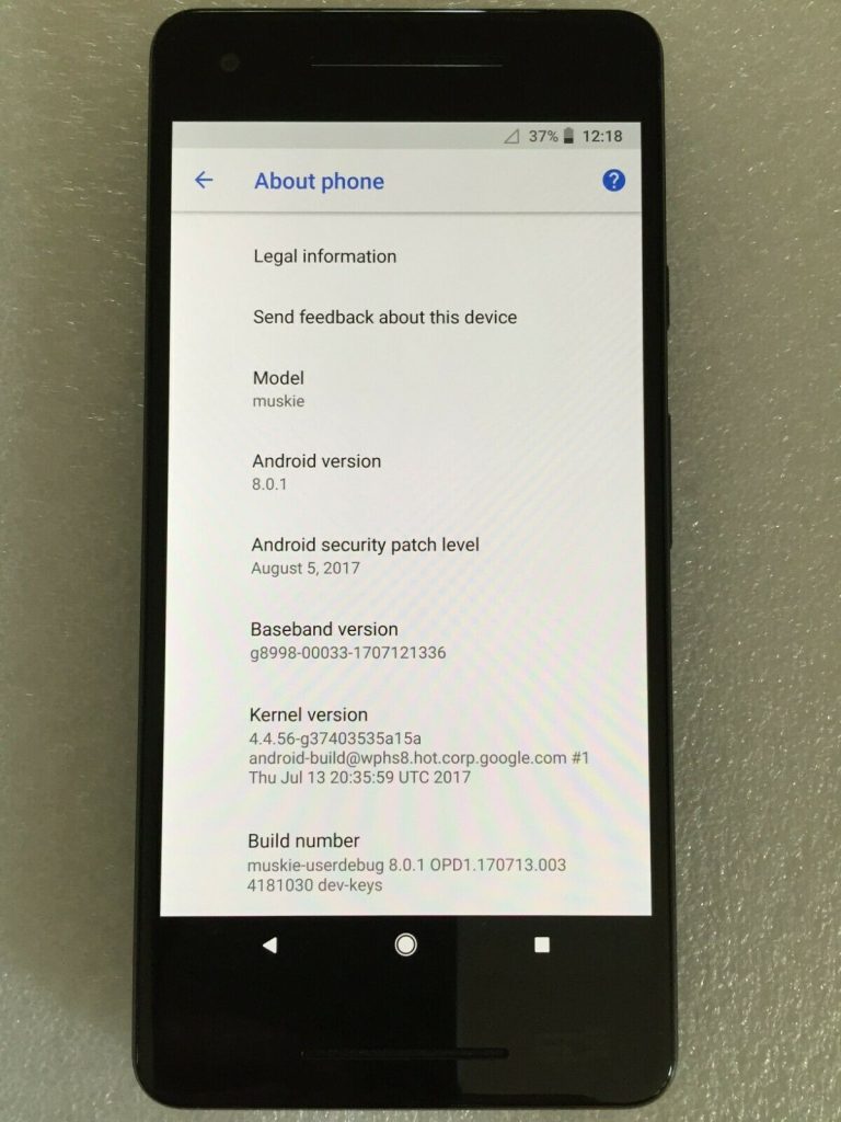 HTC-made Pixel 2 XL 'muskie' prototype shows up on eBay - 9to5Google