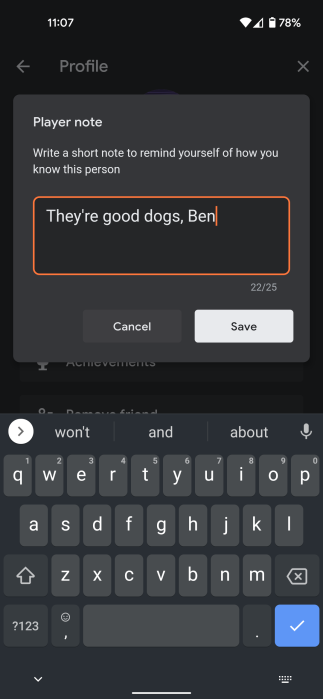 Stadia gains the ability to save notes about your friends - 9to5Google