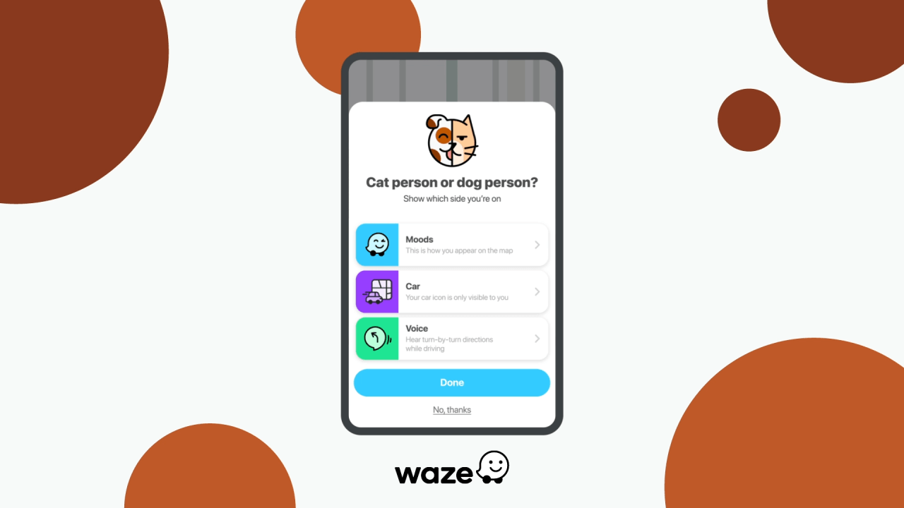 Waze adds limited-time 'Cat & Dog' theme to customize voice - 9to5Google