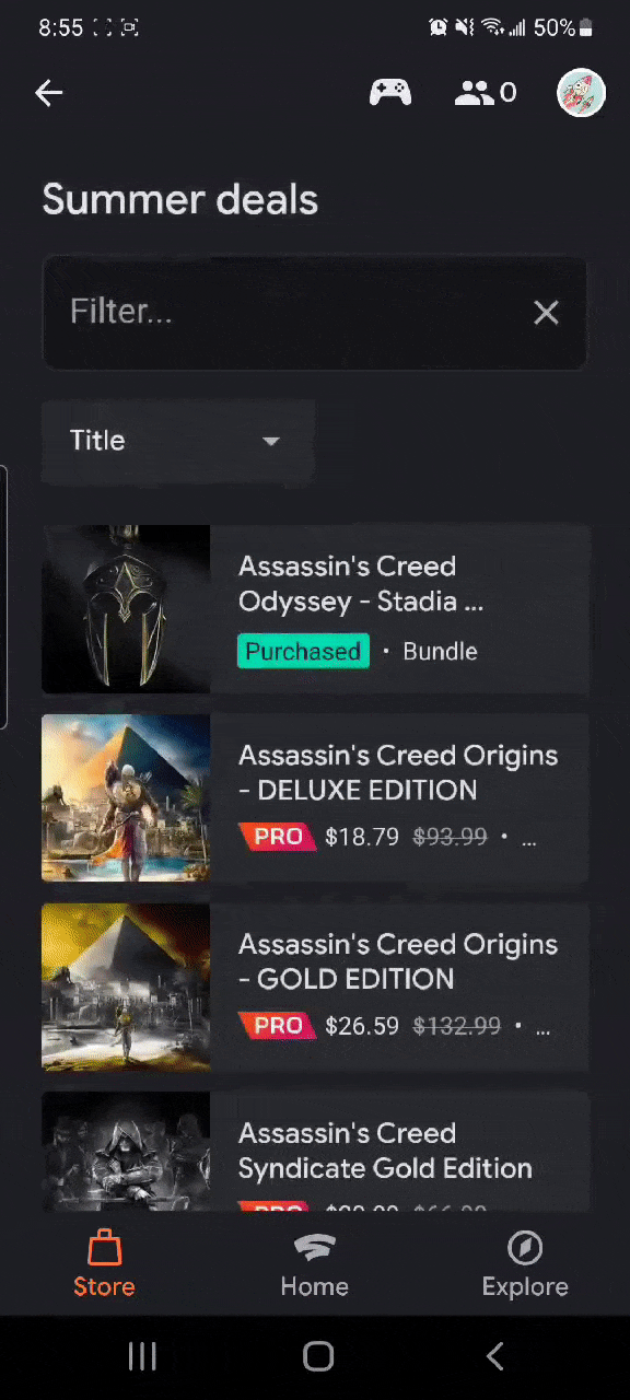 Stadia 3.44 preps search revamp, stream spectating, more - 9to5Google