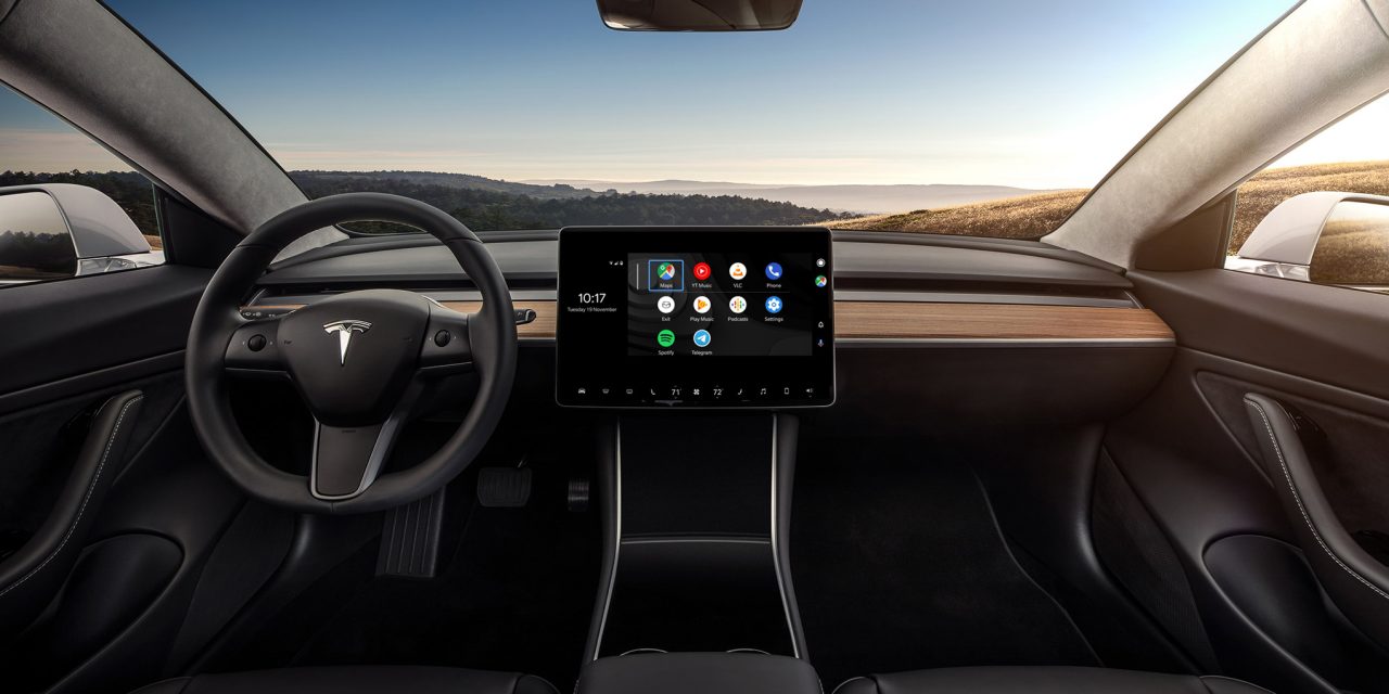 Android Auto runs on a Tesla in proof-of-concept video - 9to5Google