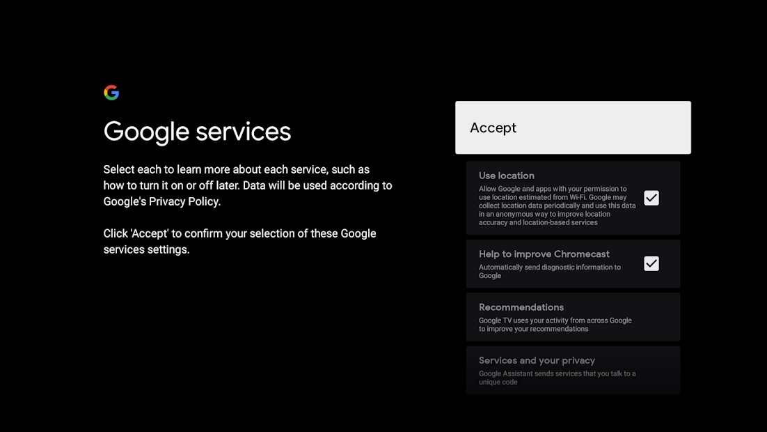 The Google TV Setup app is now listed on the Play Store