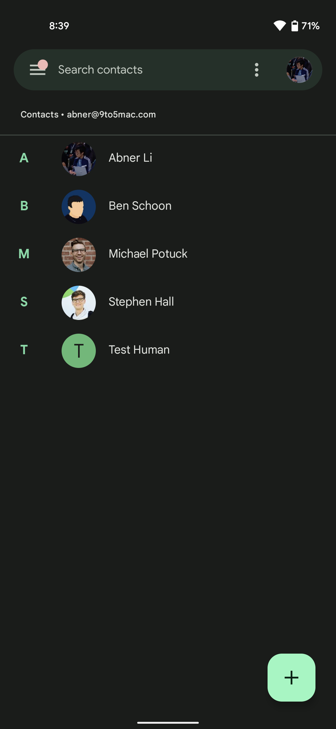 Google Contacts is the first big Material You redesign with Dynamic ...