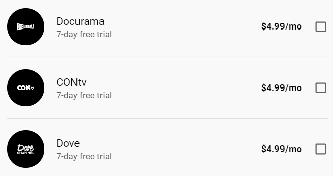 YouTube TV adds Docurama, CONtv, and Dove Channel - 9to5Google