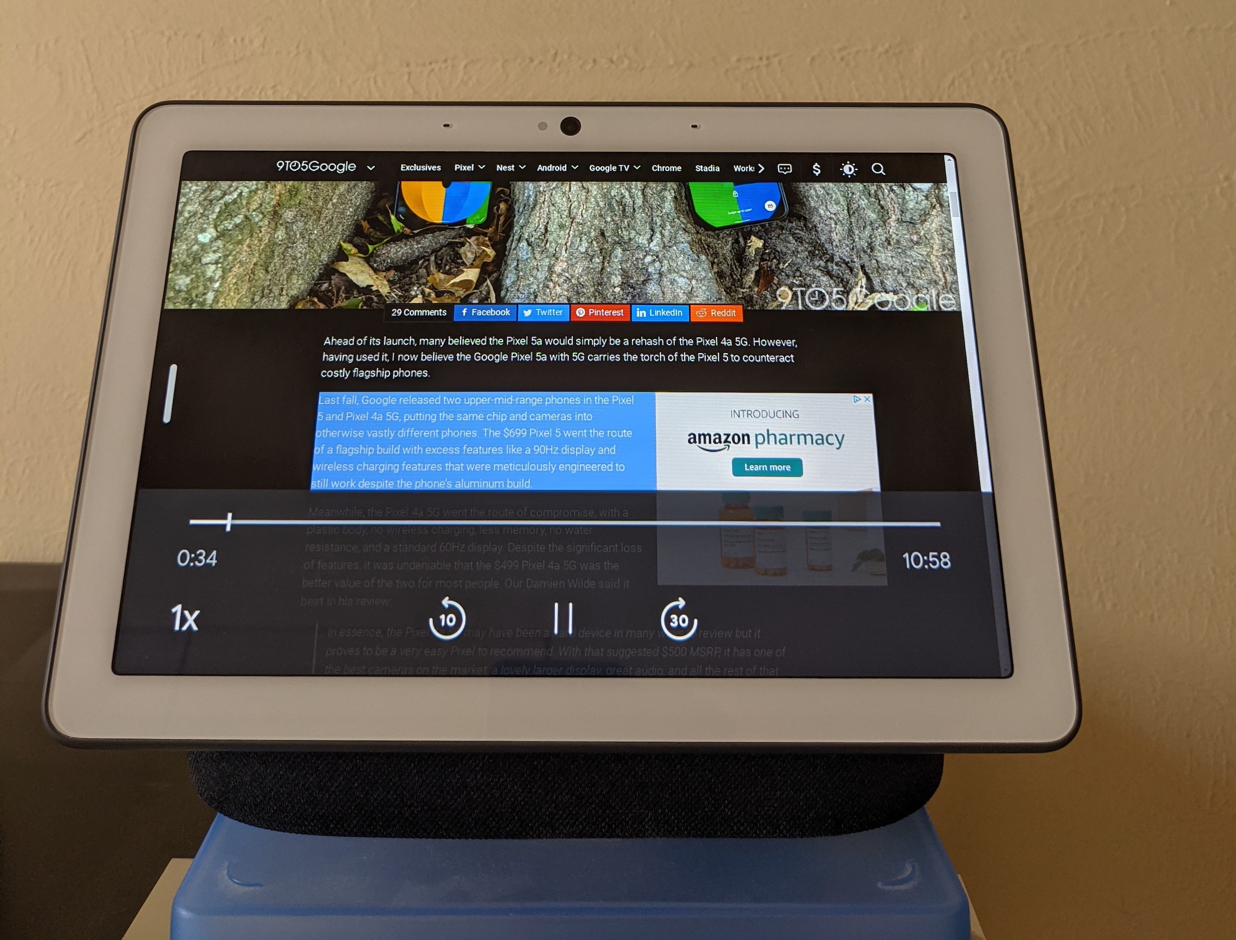 Nest Hub browser adds read TTS, Assistant 'open' command - 9to5Google