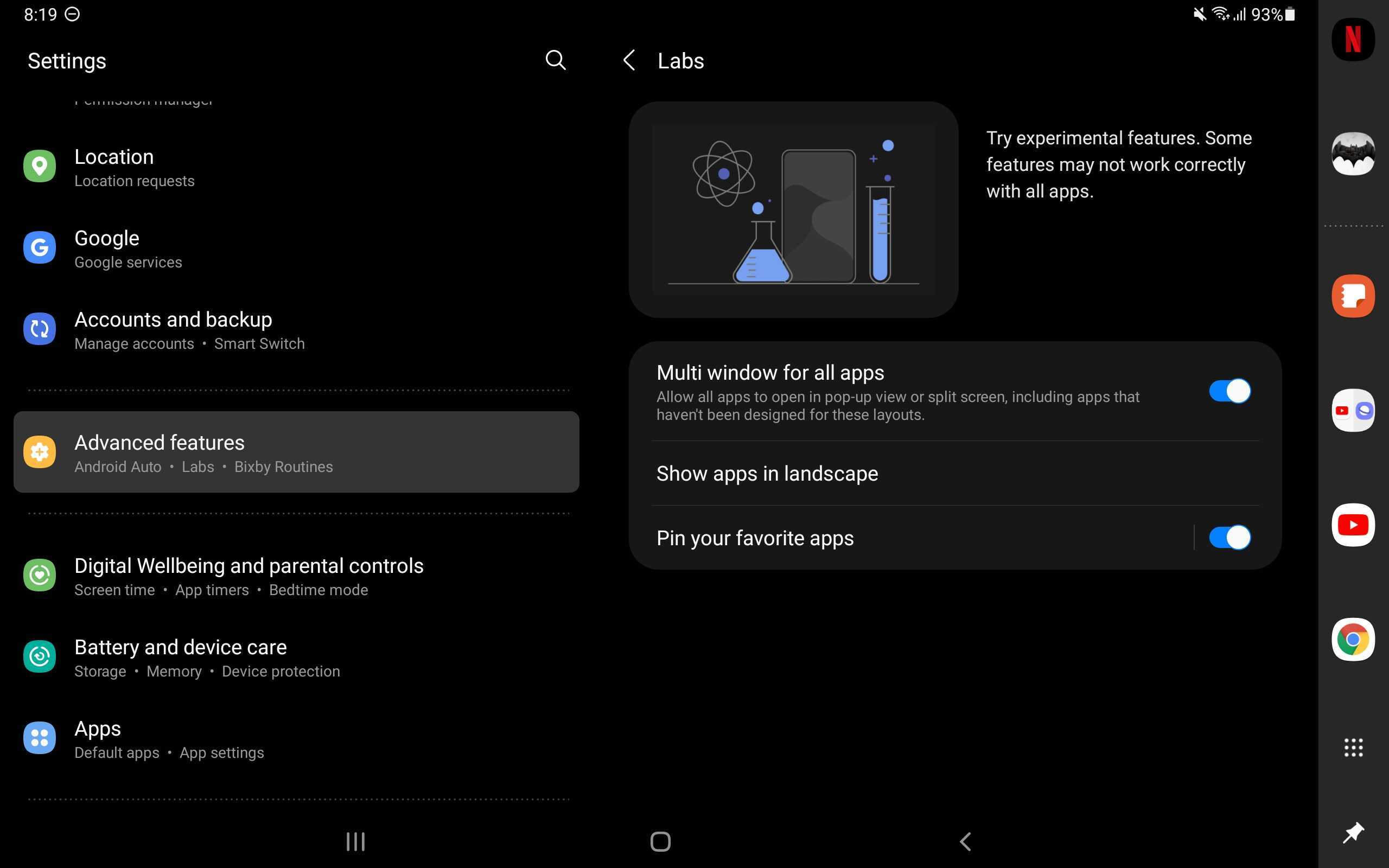 Galaxy Tab S7 'taskbar' arrives in latest update - 9to5Google