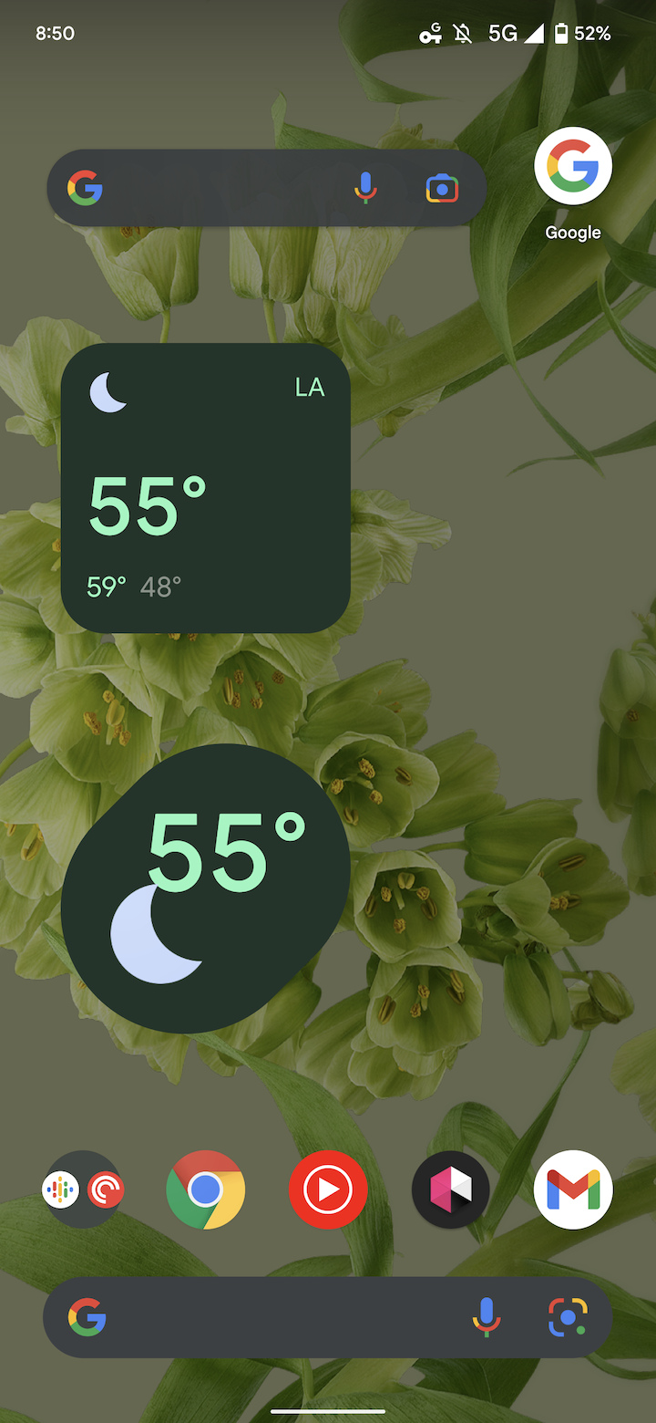 Google Weather widgets on Android 12 updated with hourly forecast ...