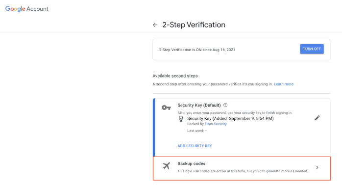 Google tweaks 2-Step Verification backup codes UI and OAuth screen - Top Tech News