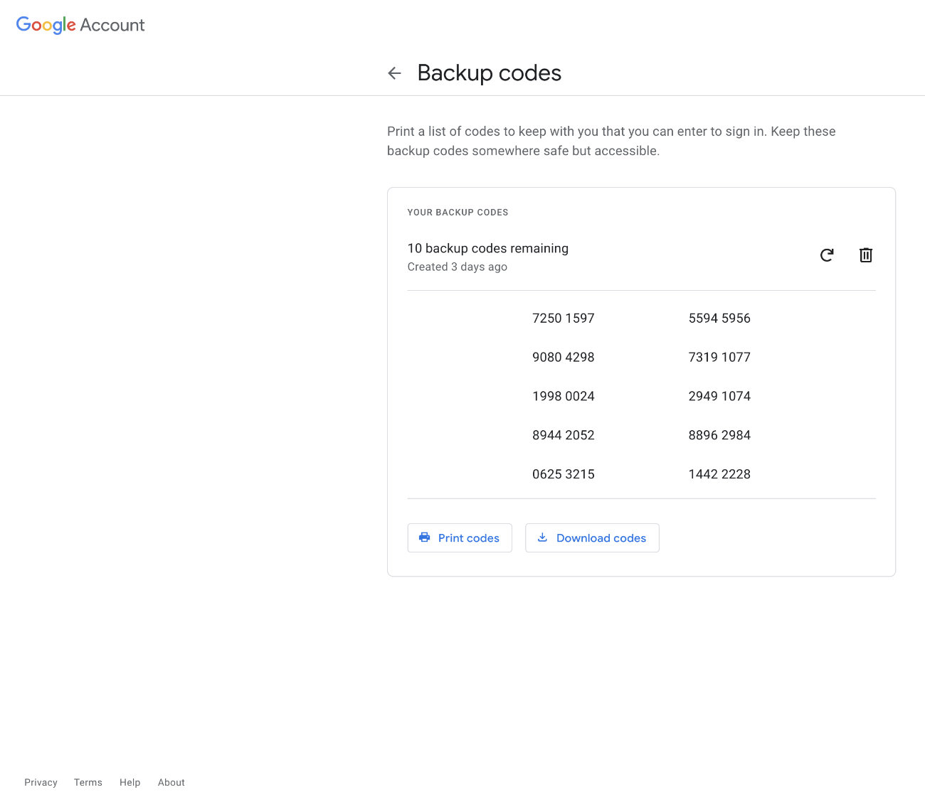 Google Tweaks 2 Step Verification Backup Codes Ui And Oauth Screen