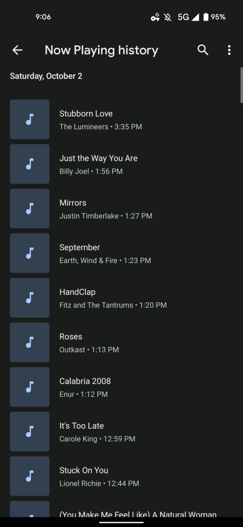 Pixel Now Playing getting UI redesign, favorites, cloud search - 9to5Google