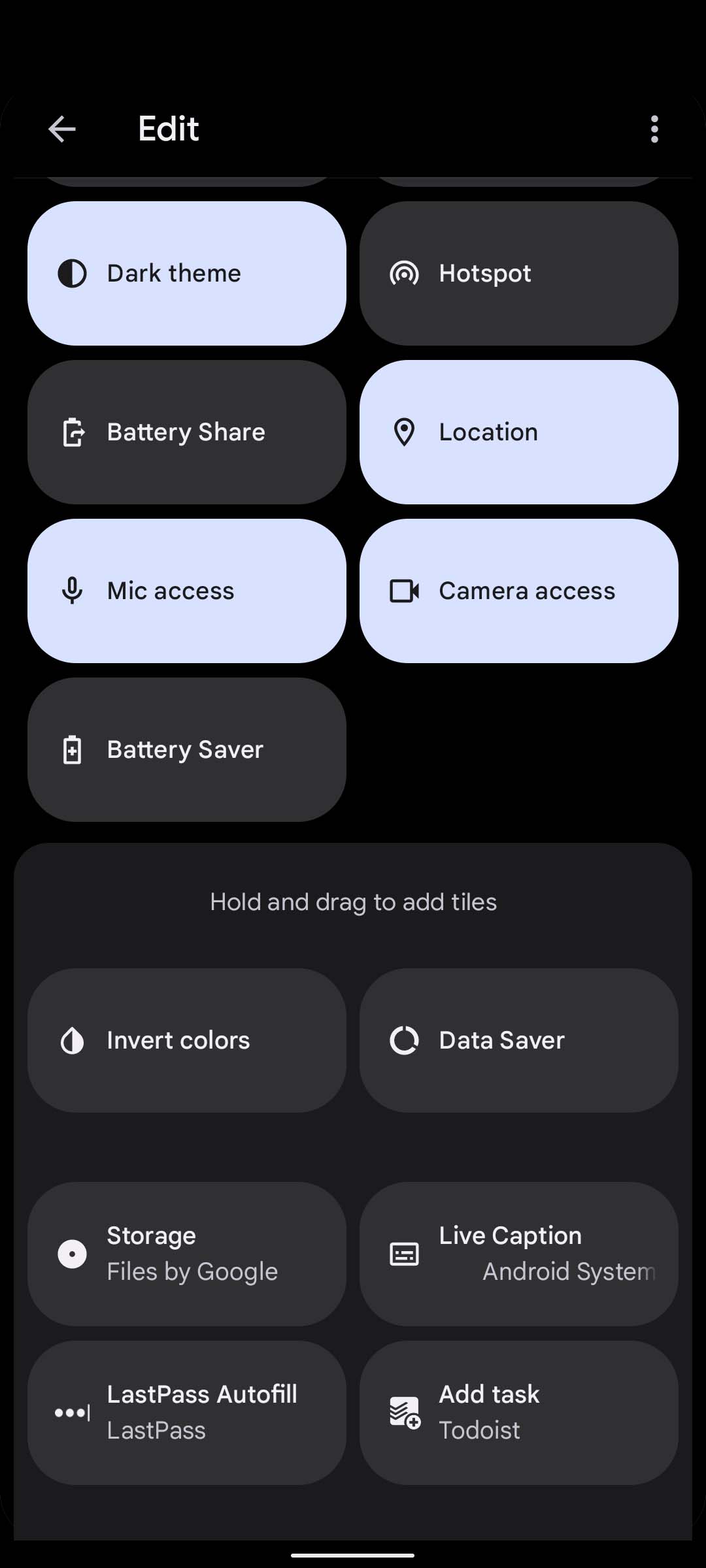 Adding mic + camera access to Quick Settings in Android 12 - 9to5Google