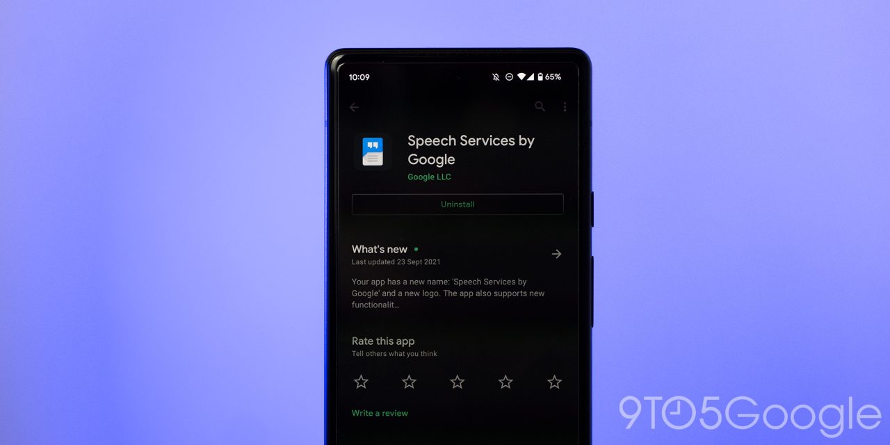 Speech Services by Google reaches 10 billion downloads - 9to5Google