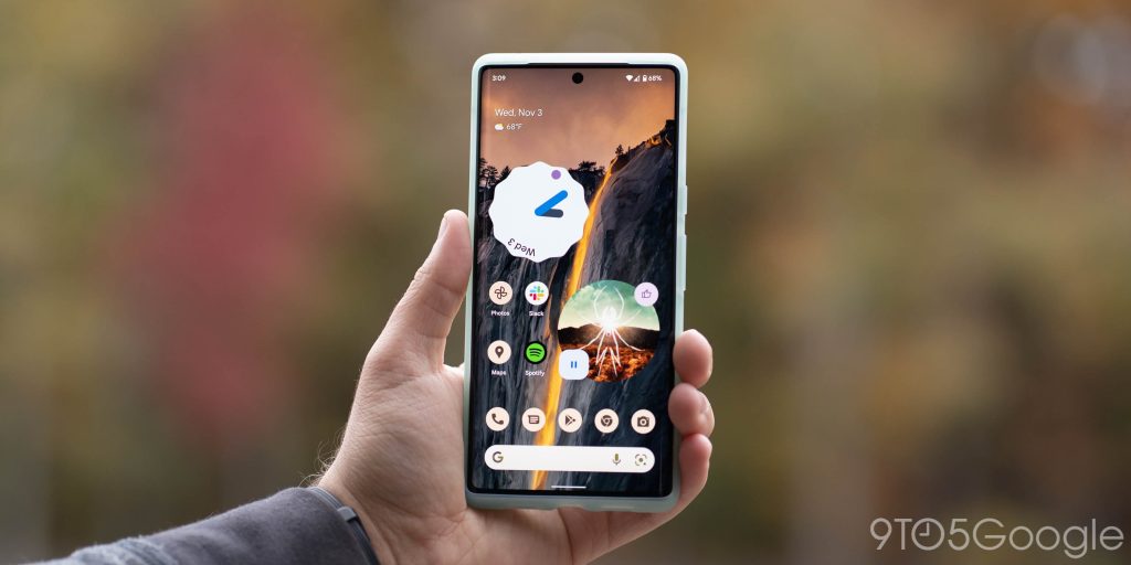 pixel landscape home screen