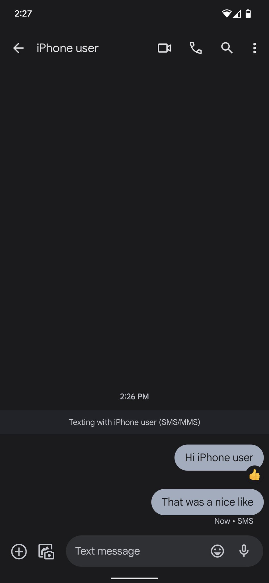 Google Messages showing iMessage reactions as emoji - 9to5Google