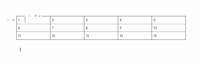 Google Docs making it easier to customize and edit tables
