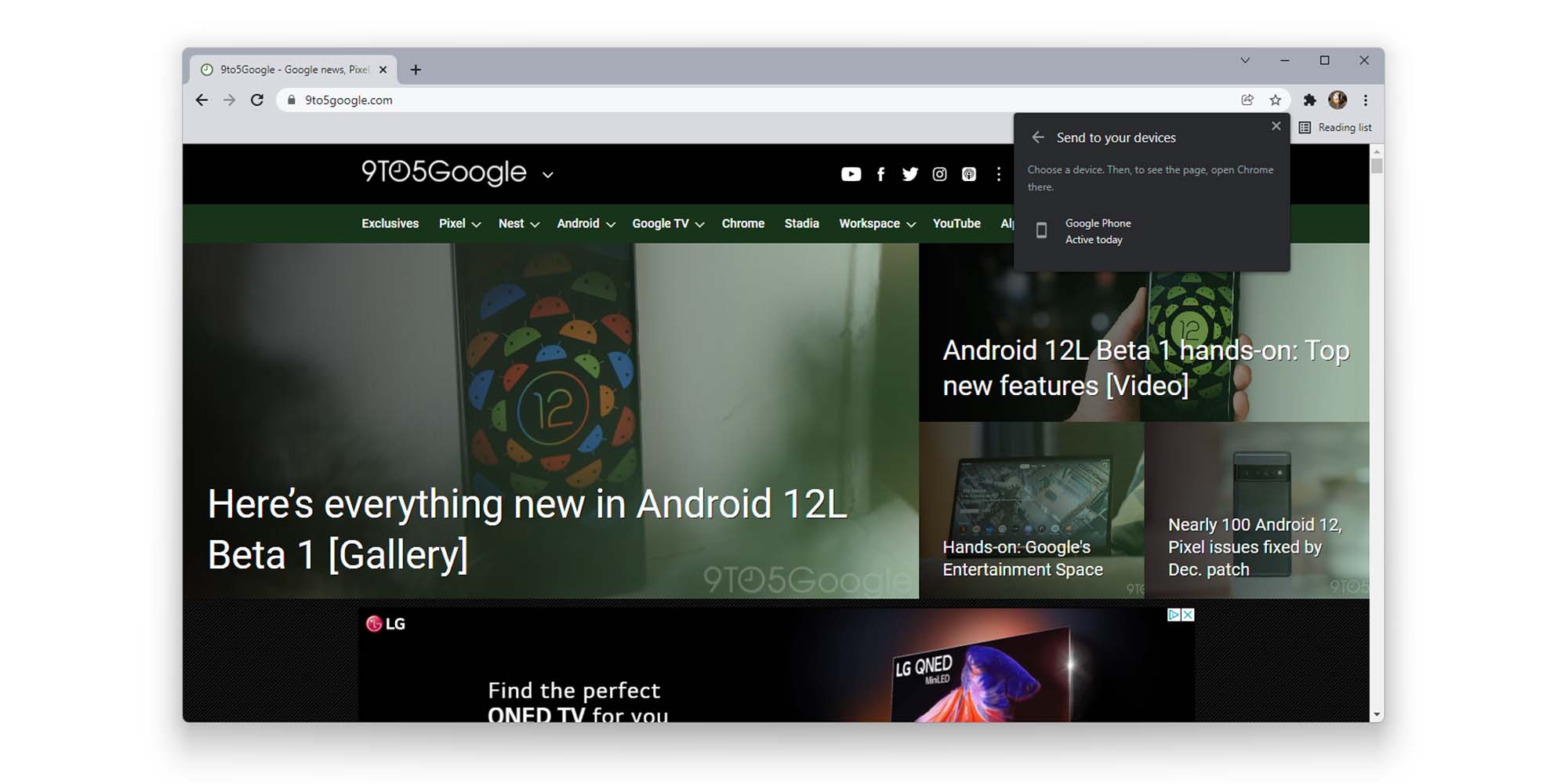How to use the share button in Google Chrome - 9to5Google