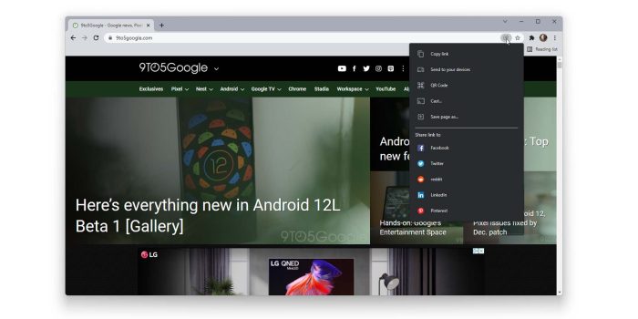 How to use the share button in Google Chrome on desktop and Android ...