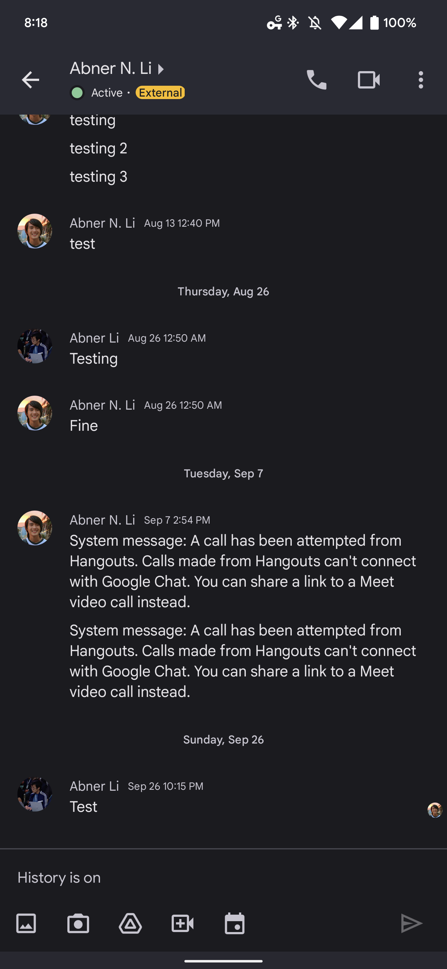 Google Chat text box redesigned to look more like Messages for Android ...