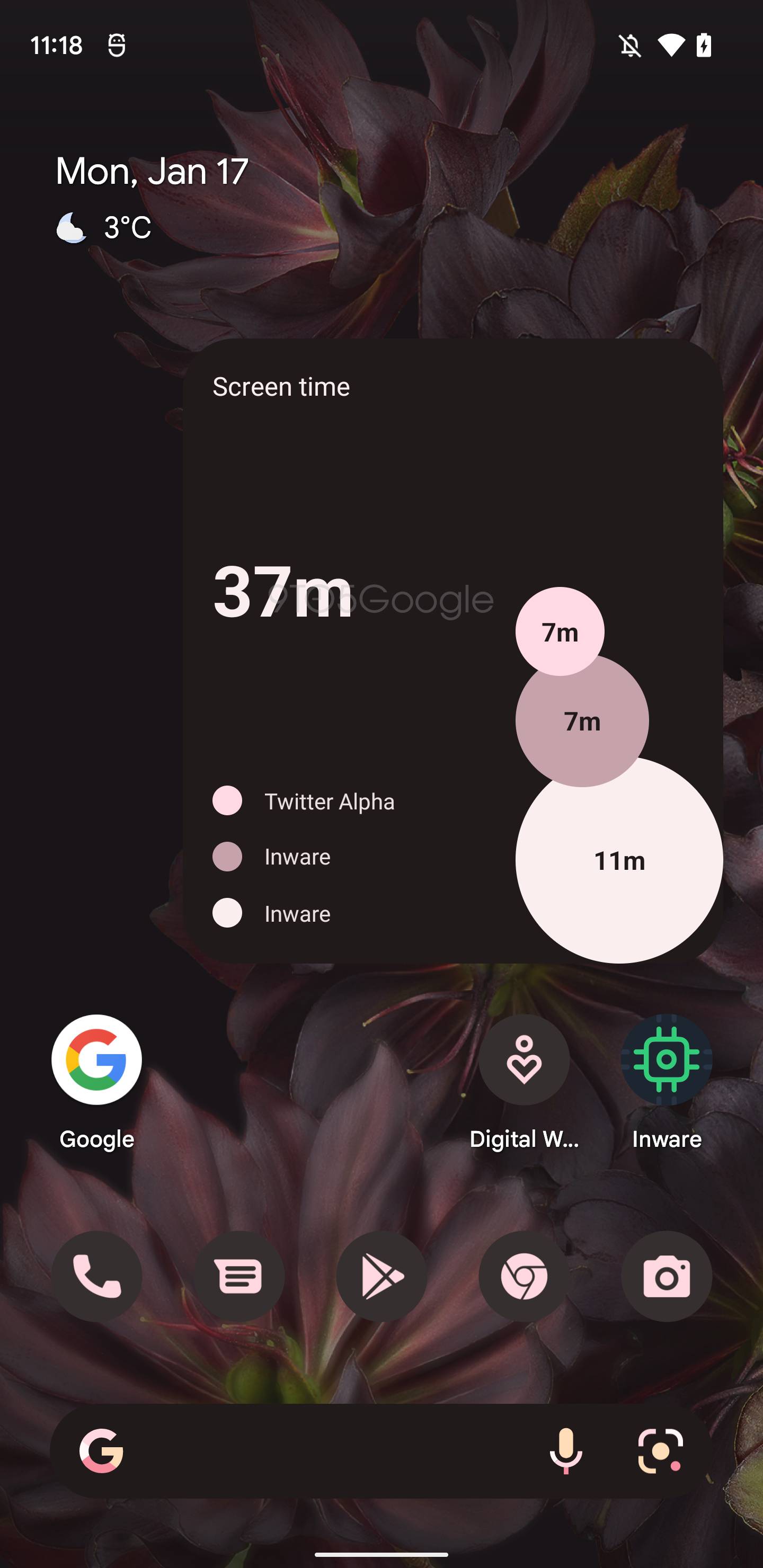 Digital Wellbeing widget will show screen time, top used apps - 9to5Google