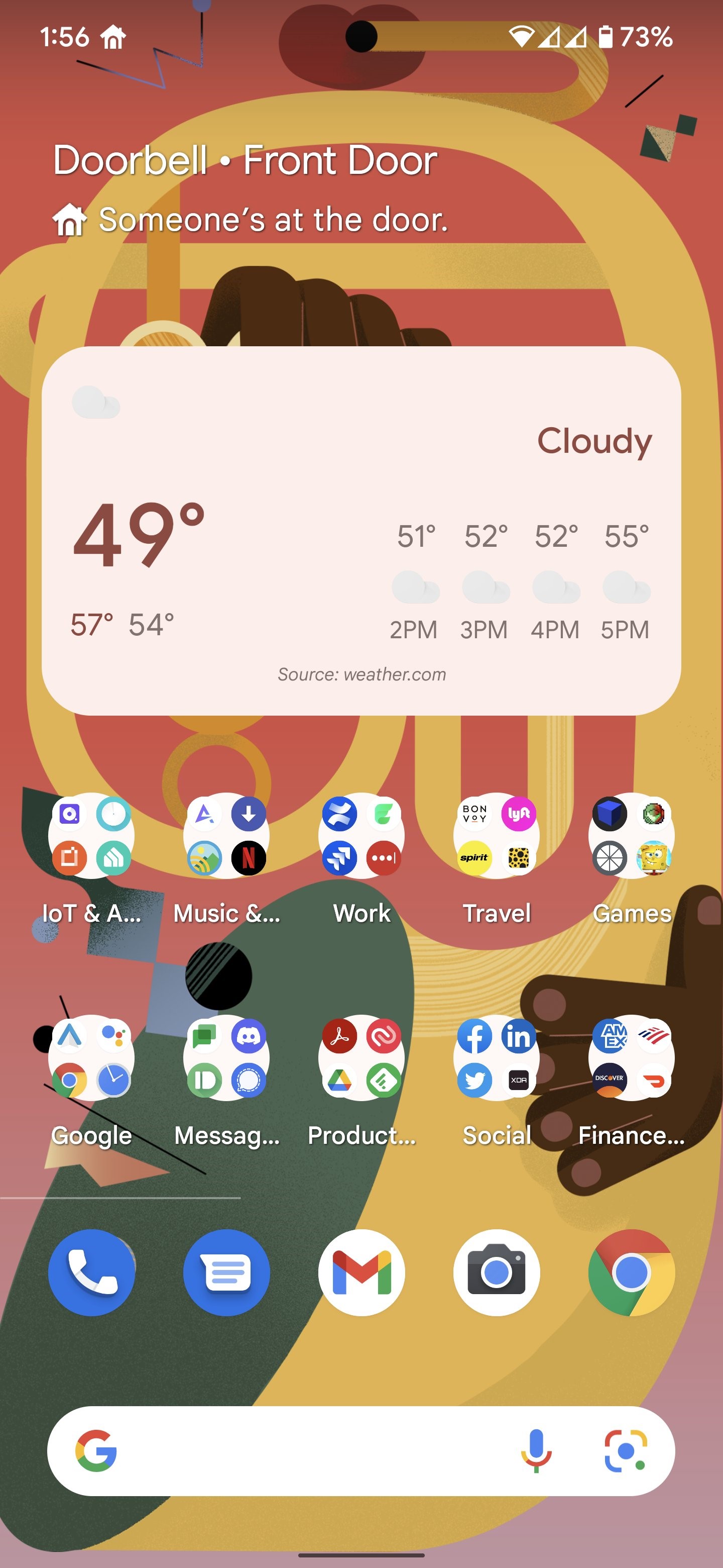 Pixel Launcher, 'At a Glance' adds doorbell camera previews - 9to5Google