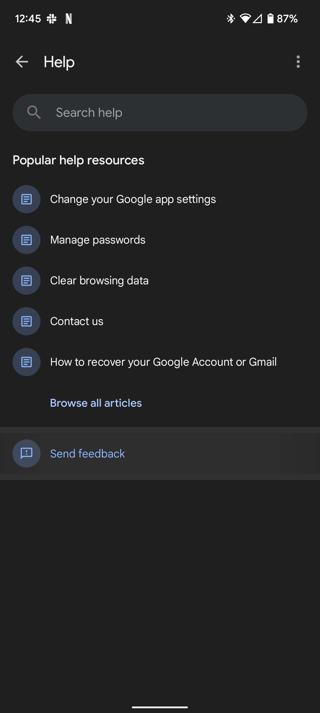 How to contact Google support and give product feedback