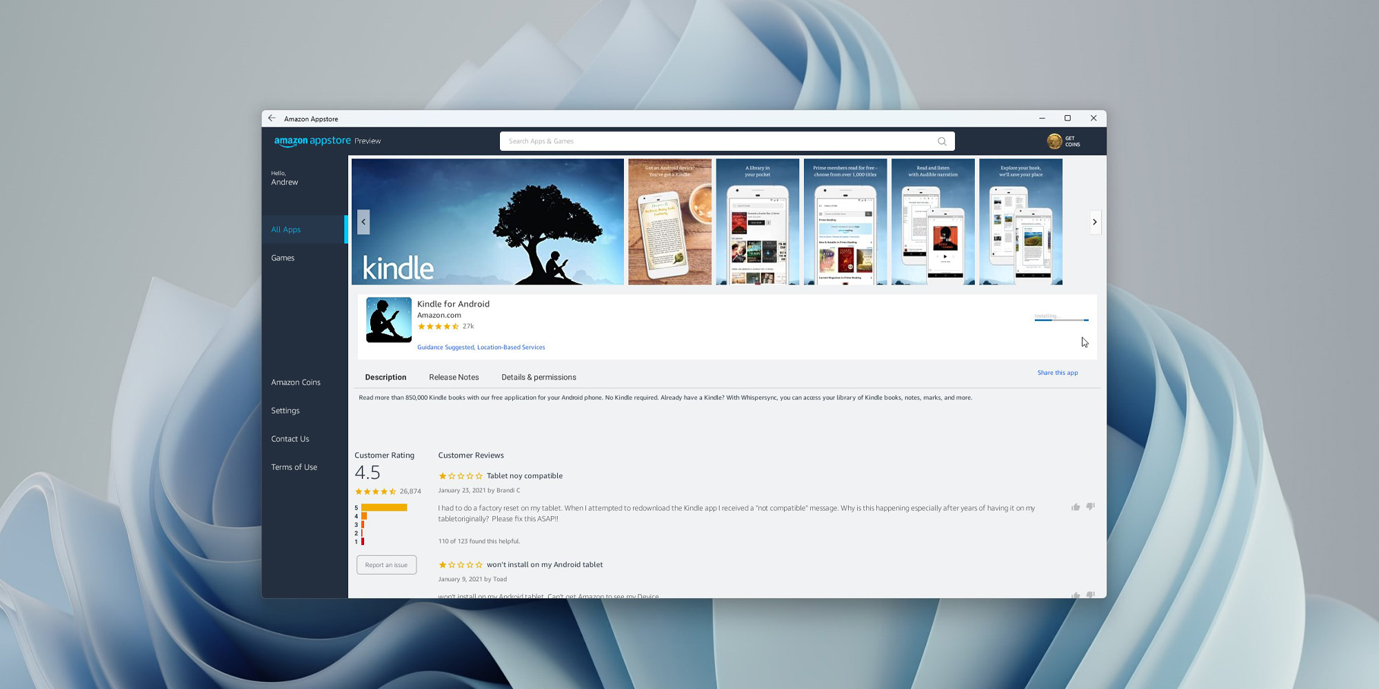 How to get Android apps on Windows 11