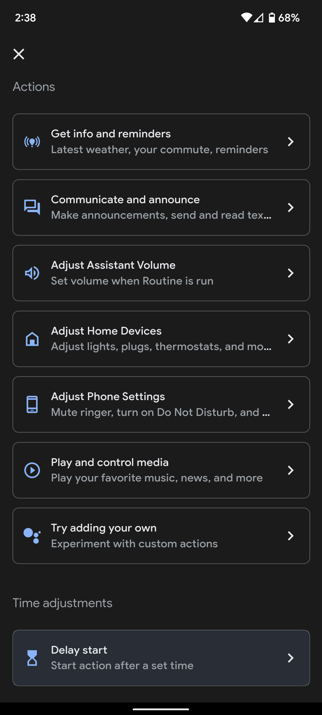 How to set up delayed actions in Google Home's Assistant Routines
