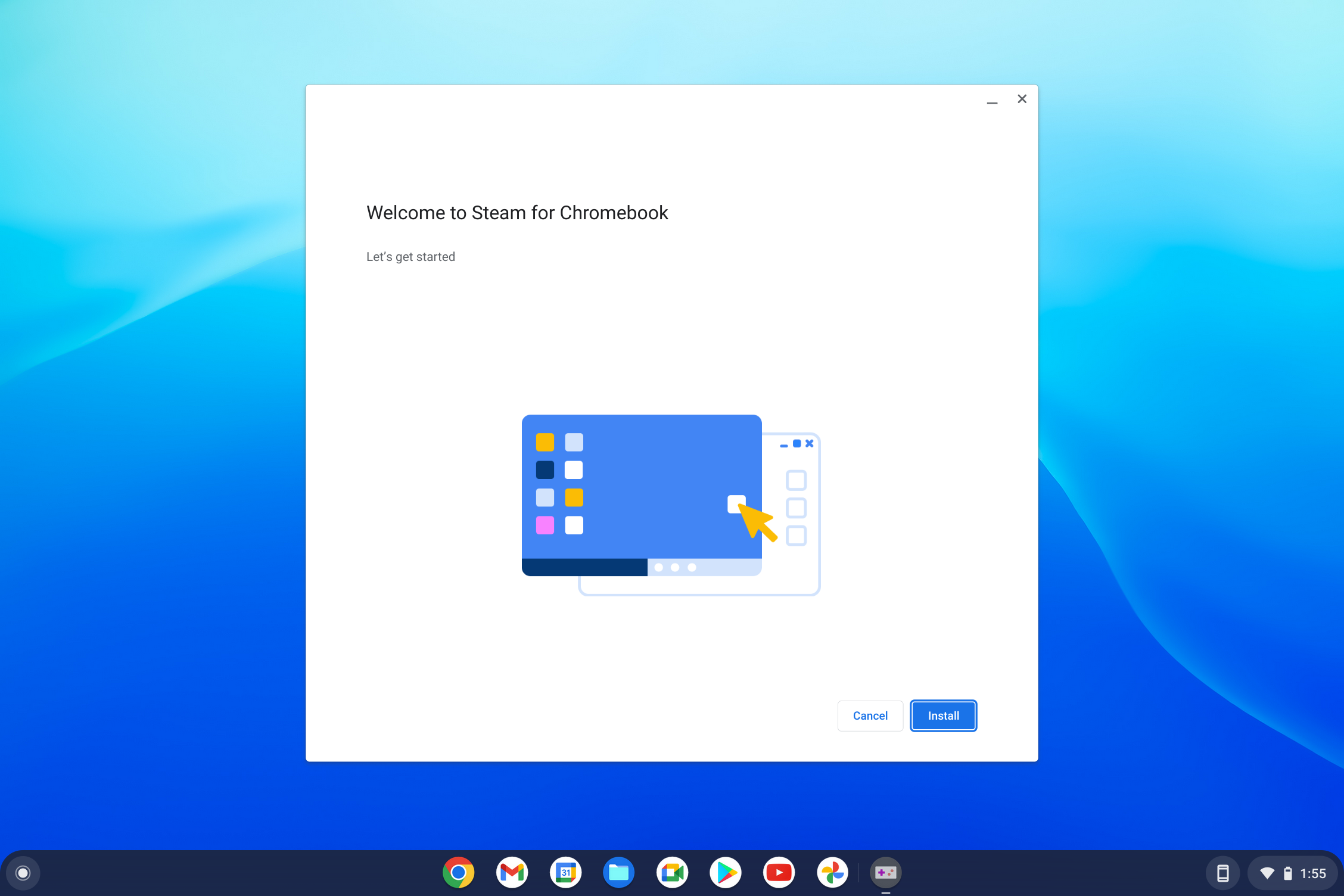How to set up Steam Alpha on Chrome OS