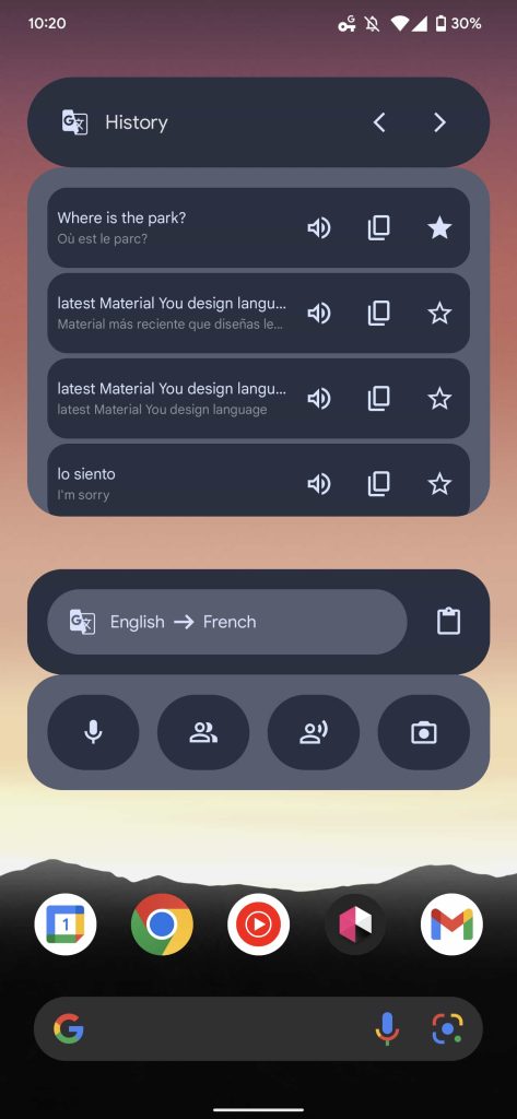 Google Translate for Android rolls out Material You widgets - 9to5Google