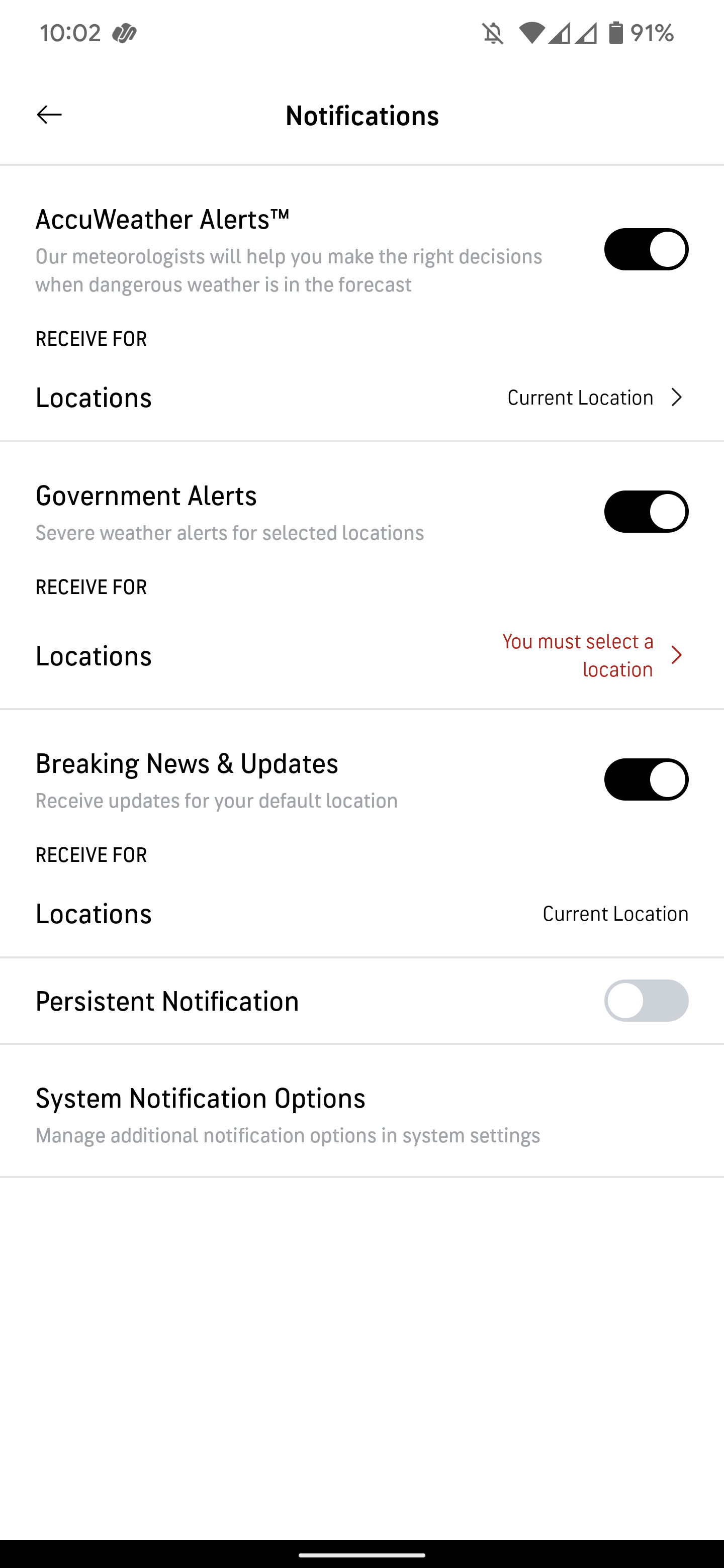 AccuWeather adds new notification in Premium+ subscription - 9to5Google