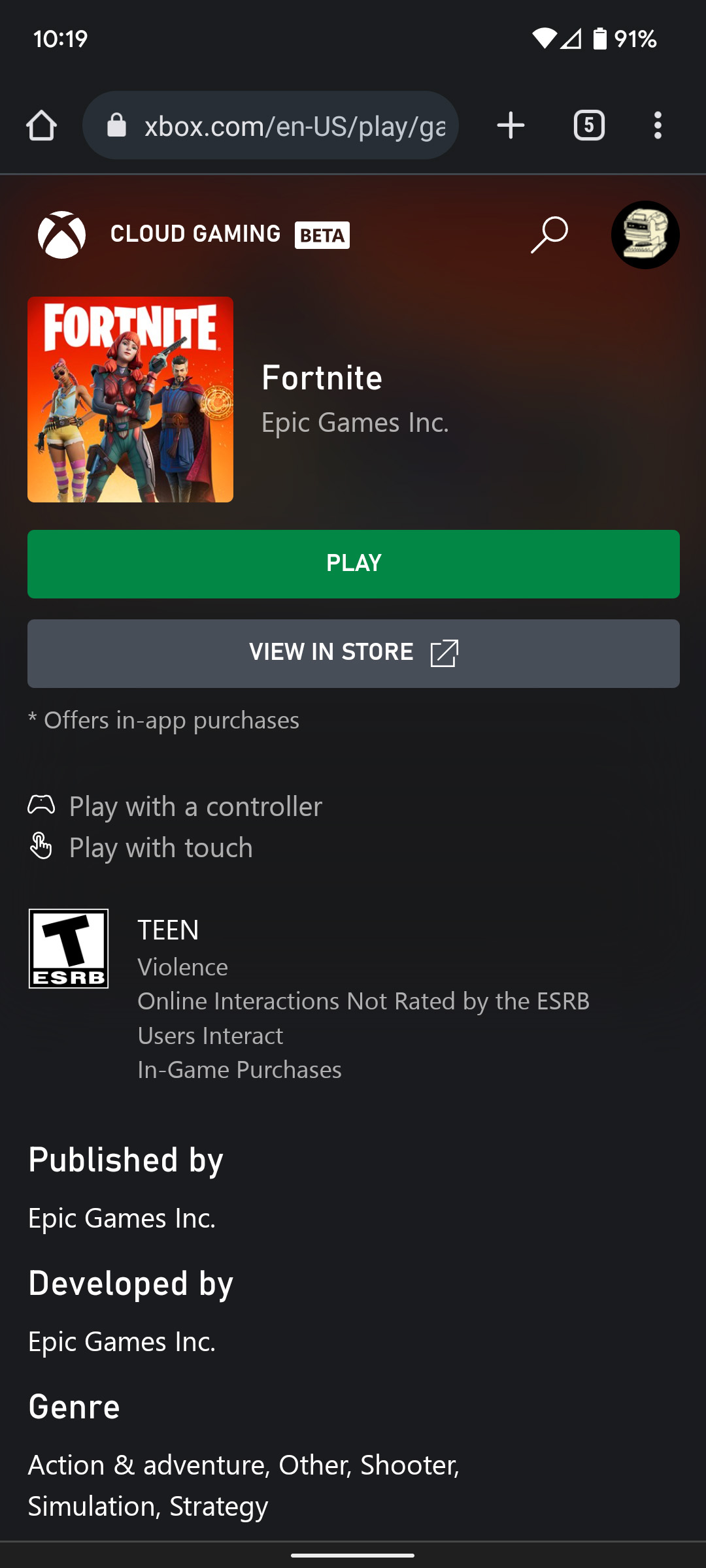 Fortnite now available on Xbox Cloud Gaming: How to play - 9to5Google