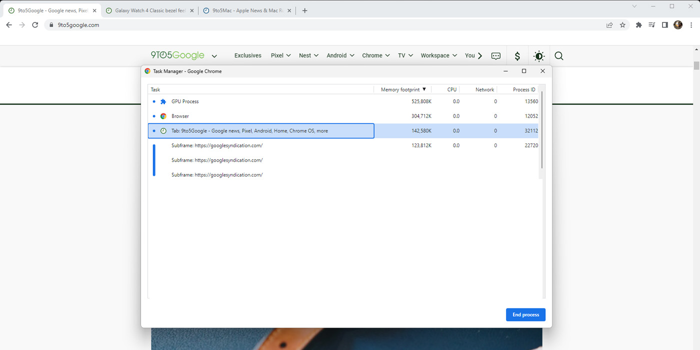 Google Chrome's Task Manager - How to use it