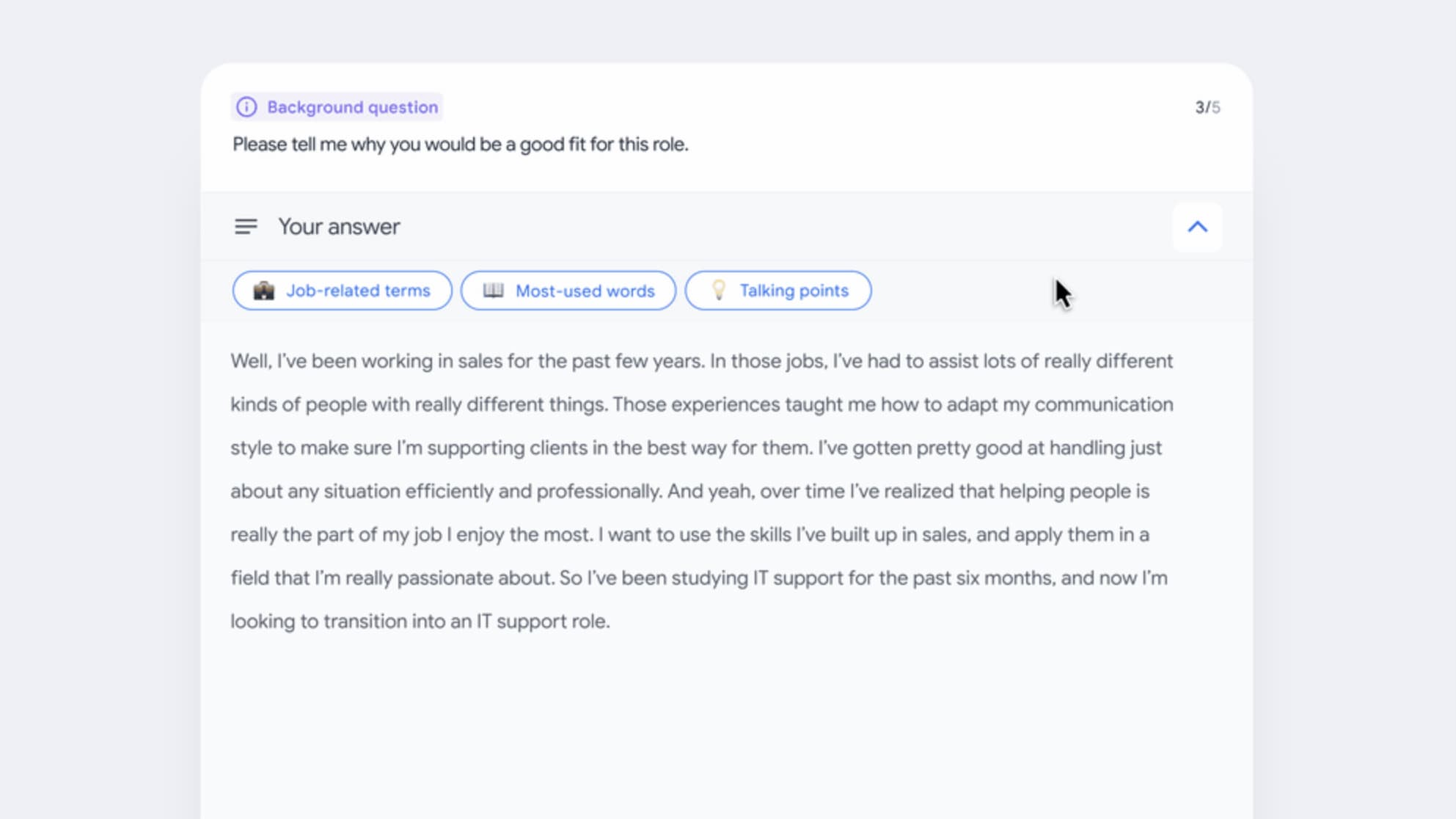 Google S Ai Powered Interview Warmup Lets You Practice Answer Job Ques