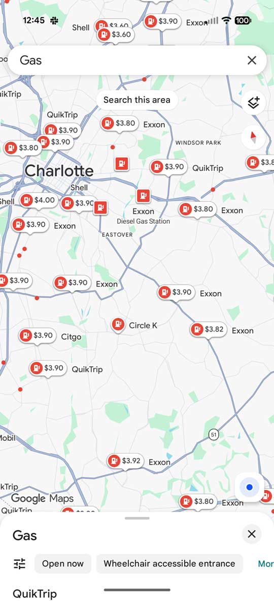 Gas prices in Google Maps: Here's how to find them