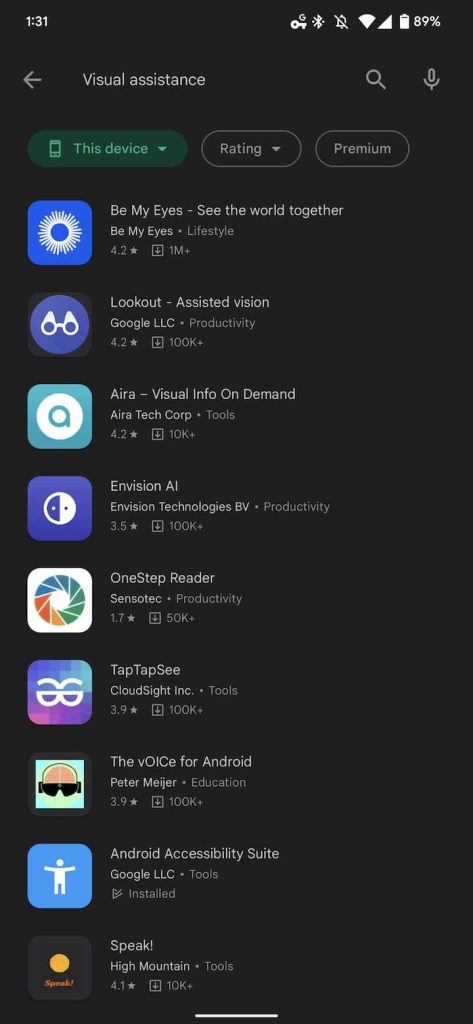 Google Play now tags Android apps w/ accessibility features - 9to5Google