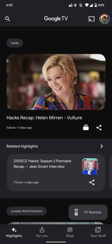 Google TV app redesign with Highlights feed rolling out - 9to5Google