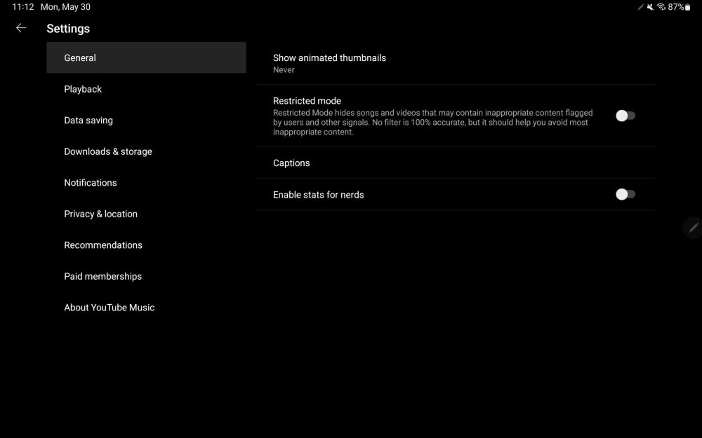 YouTube Music for Android cleans up settings on tablets - 9to5Google