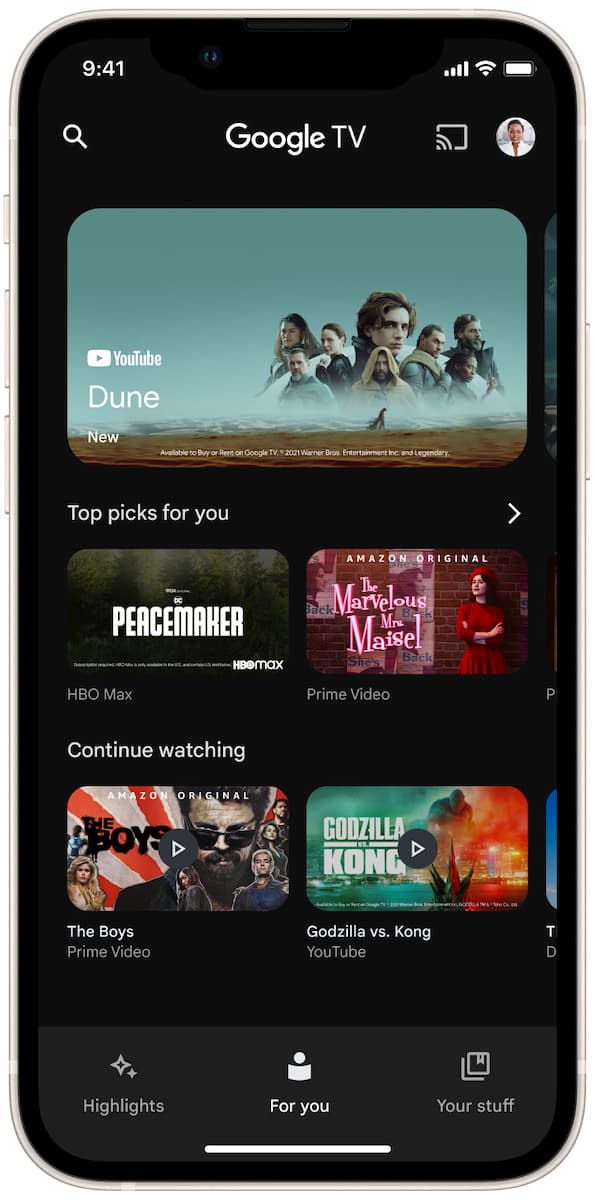 Google TV iOS app takes over for Play Movies & TV - 9to5Google