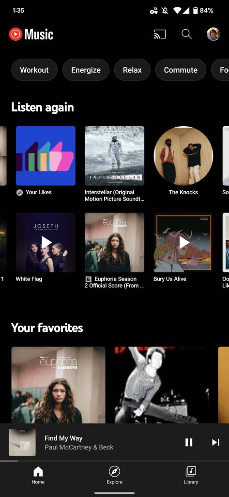 YouTube Music 'Listen again' drops carousel for denser grid - 9to5Google