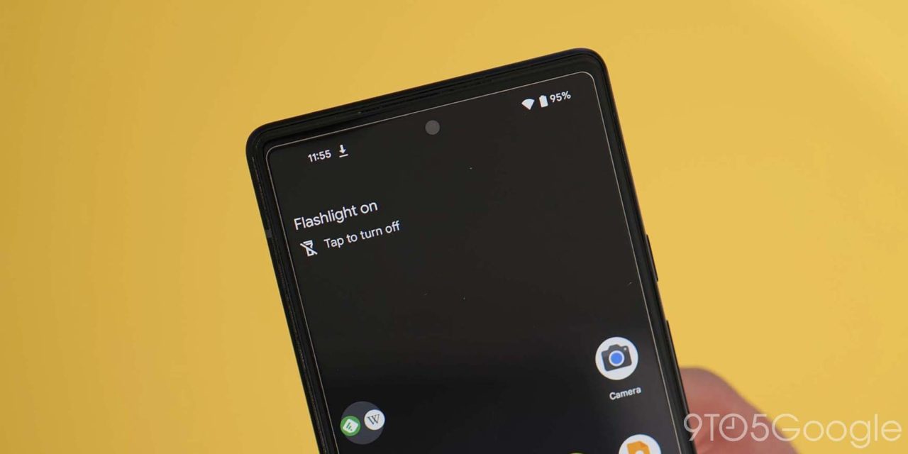 Pixel Flashlight shortcut now live in At a Glance - 9to5Google