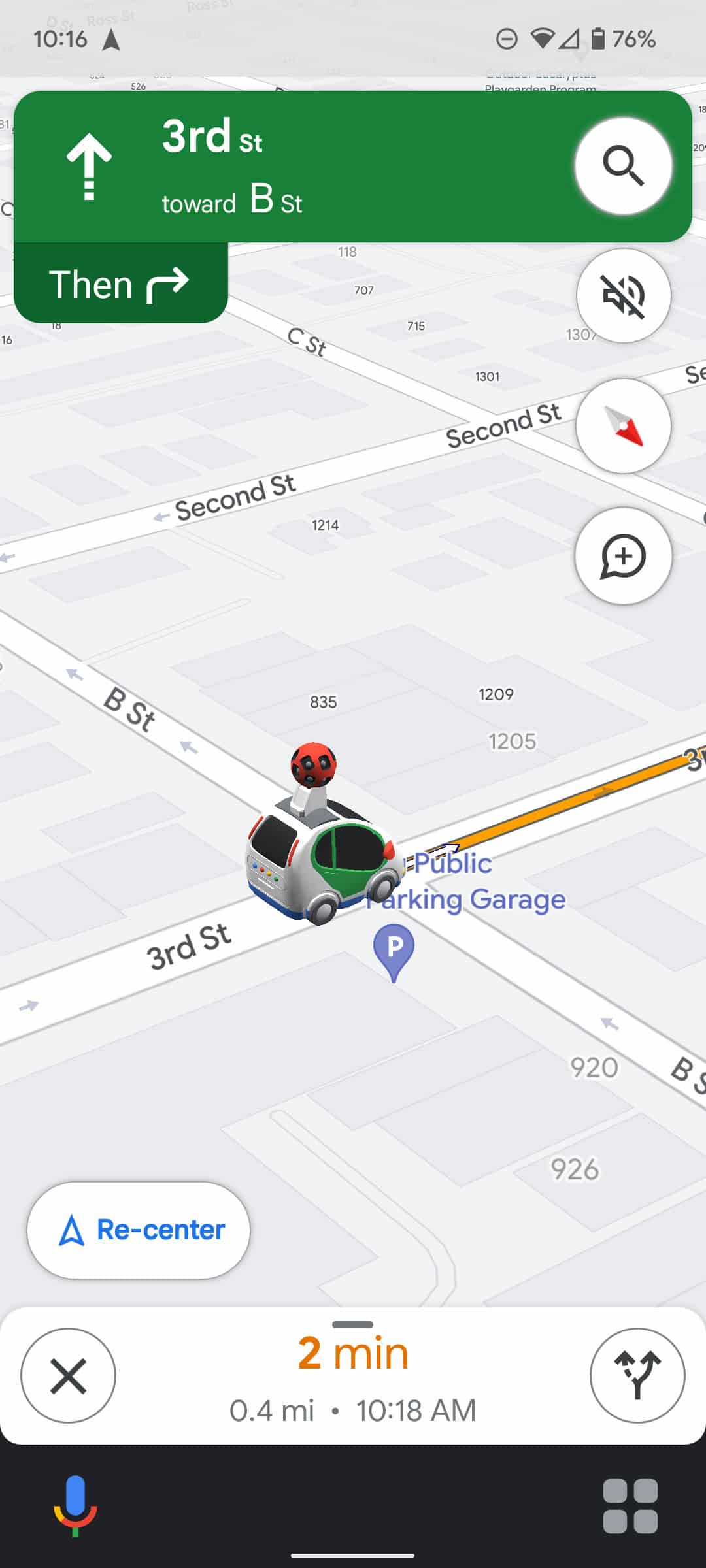 How to become the Google Street View car in Google Maps