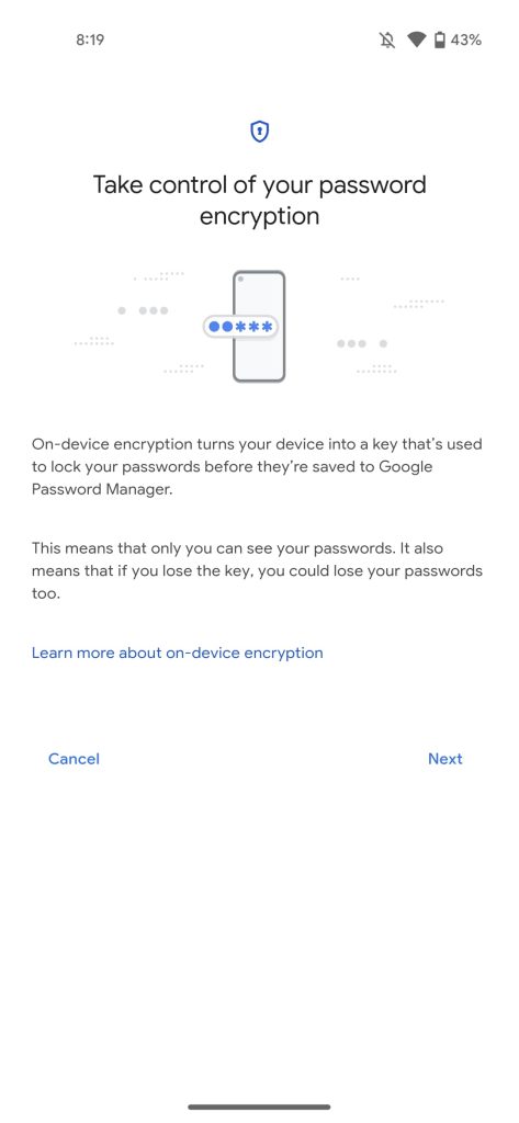 Google Password Manager offering on-device encryption - 9to5Google
