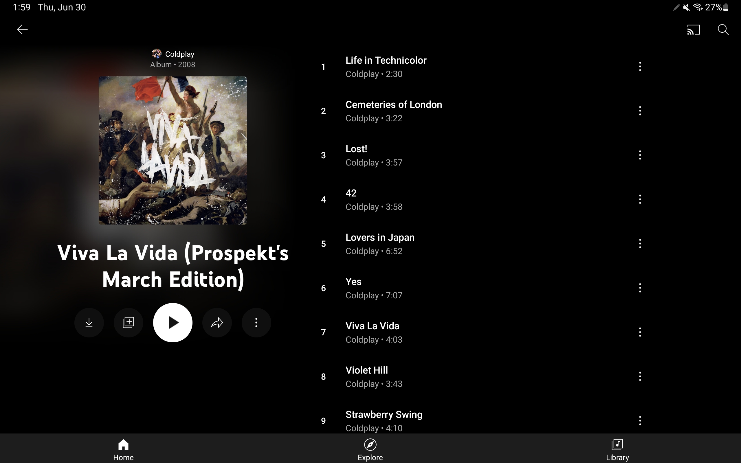 YouTube Music rolls out album UI redesign on Android tablets - 9to5Google