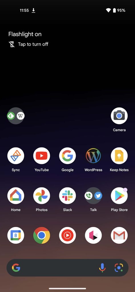 Pixel Flashlight shortcut now live in At a Glance - 9to5Google