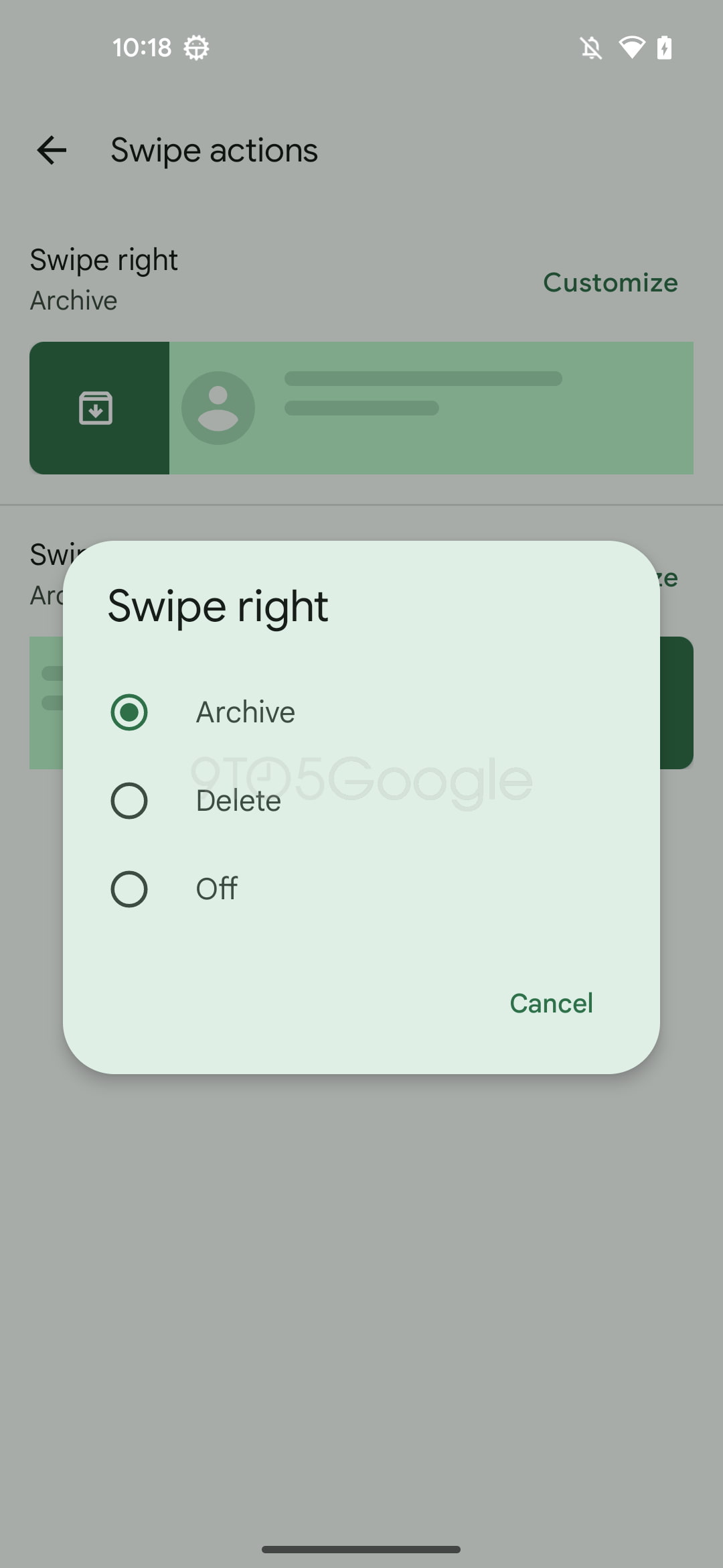 Google Messages can soon customize, disable swipe actions - 9to5Google
